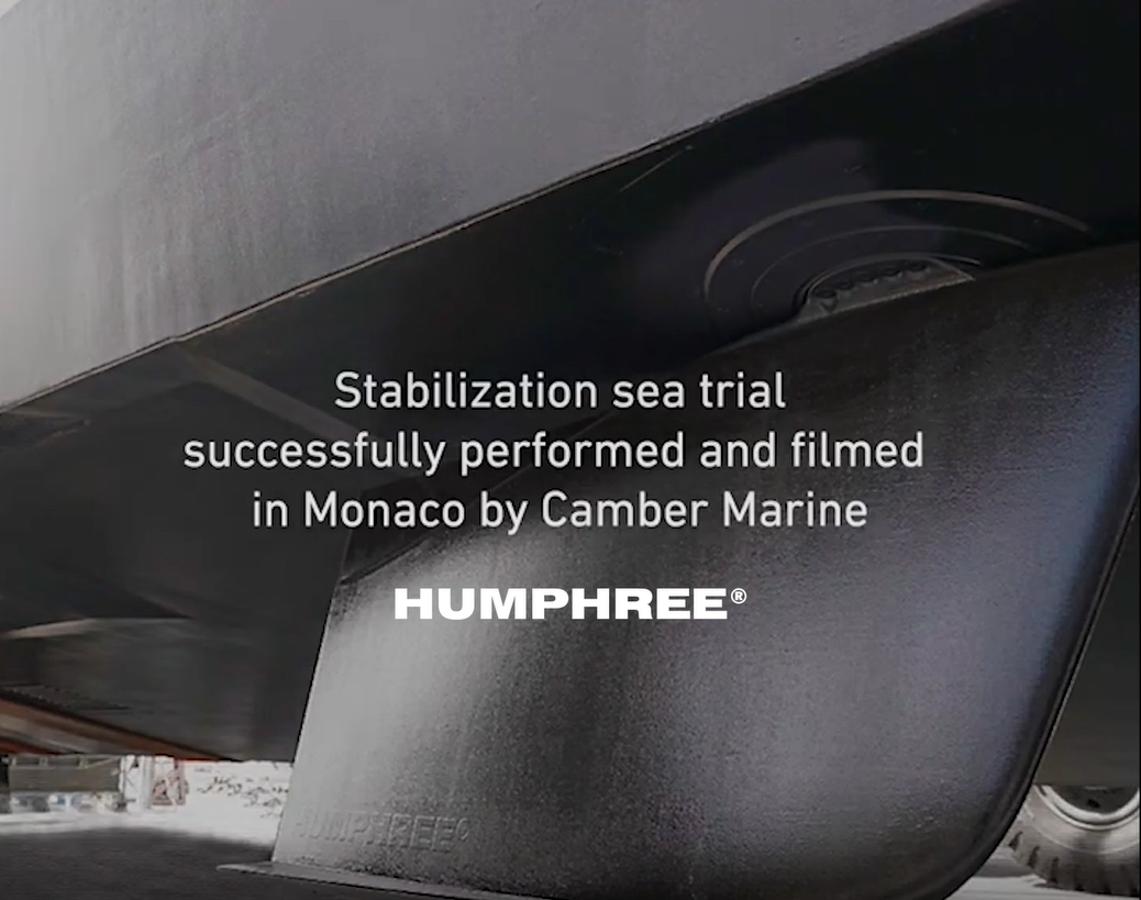 Humphree stabilizers at Mangusta 130 - Camber Marine
